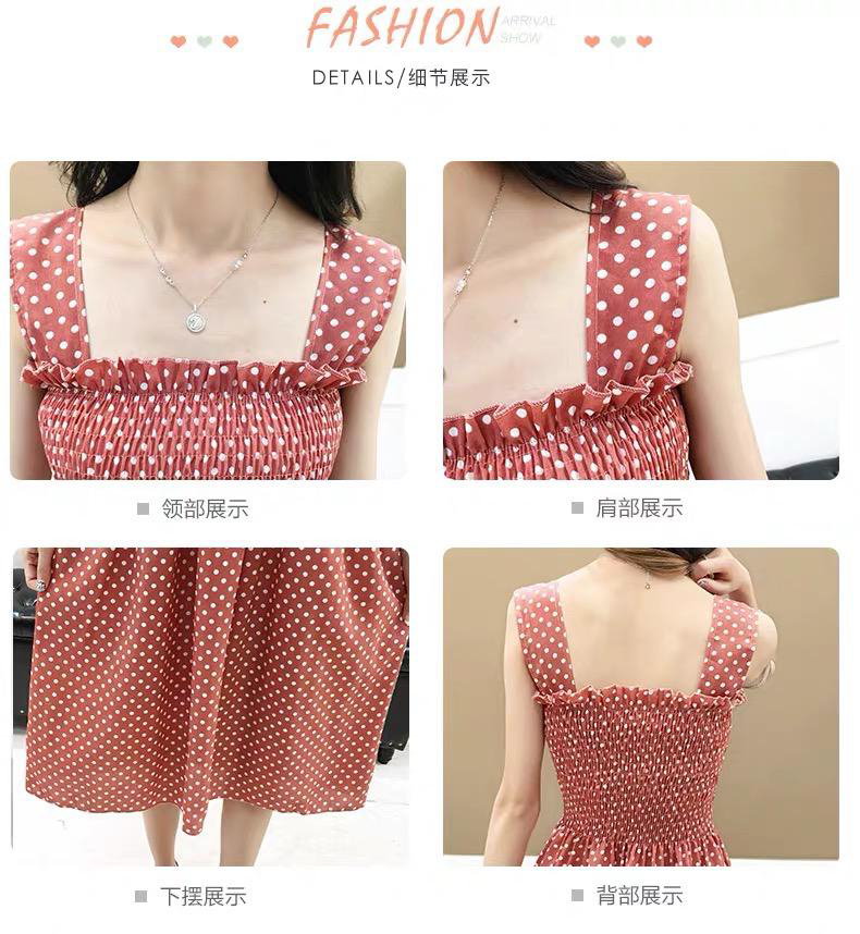 Sleeveless polka dotted frocks for women - Shop online women fashion ...